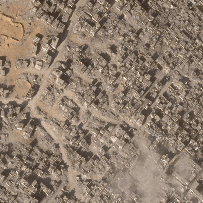 Satellite Photos Show: Gaza's Largest Refugee Camp in Near-total Ruins ...